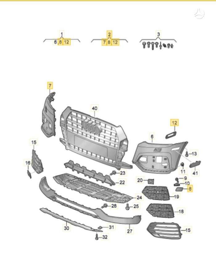Audi Q3 dalimis. Www partspro lt info partspro lt 370 644 08888 nau ...
