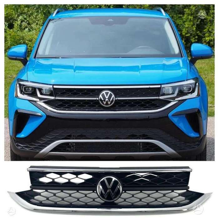Volkswagen Taos, 2GJ853651HZLL, Complete vw taos front bumper grille ...