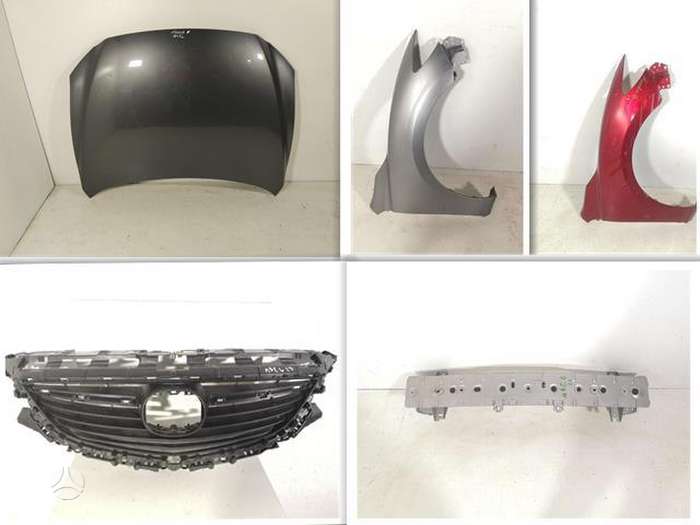 Mazda 6 kapots/pārsegs (priekšējais, aizmugurējais), buferu ...