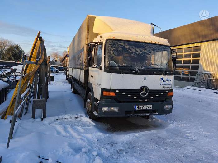 Mercedes-Benz Atego 1217, dropside trucks with tarpaulin 2000 m ...