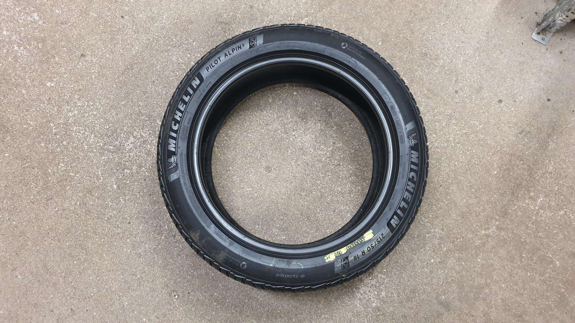 Michelin Pilot Alpin 5 apie 7mm, žieminės 215/50 R18 | A31061226