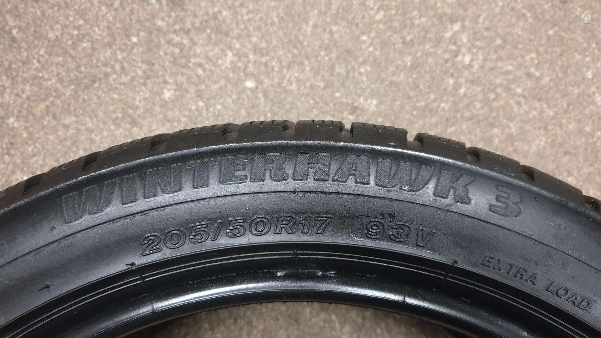 Firestone Winterhawk 3 apie 7mm, žieminės 205/50 R17 | A31088012