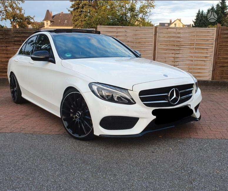 Mercedes-Benz C220 dalimis. W205 amg line dalys baltos spalvos rwd yra ...