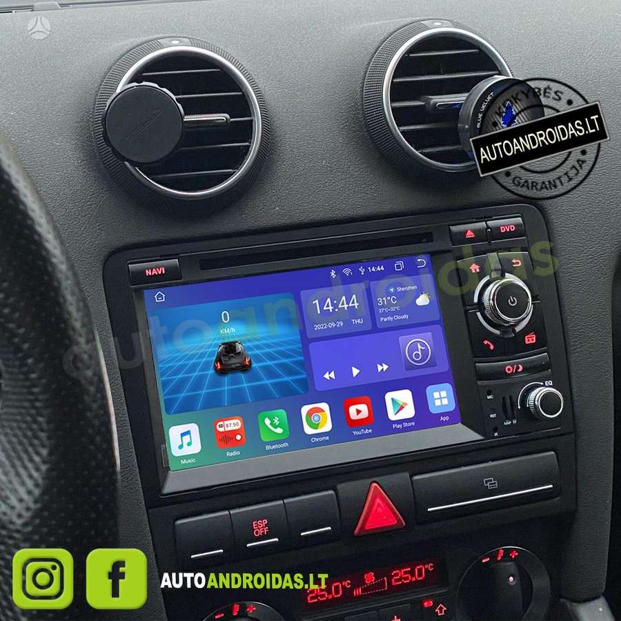 Audi AUDI A3 RNS-E imit 2003-12 Android multimedija navigacija ...