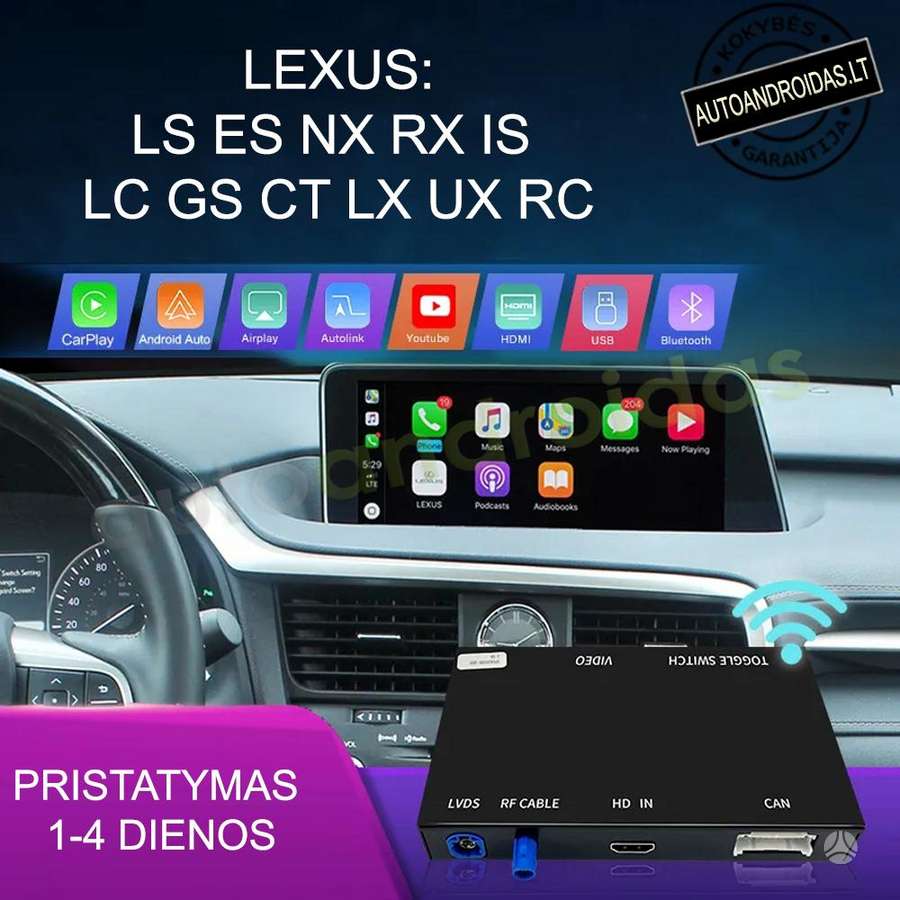 Lexus LEXUS CARPLAY, ANDROID AUTO Integracija originalioje ...