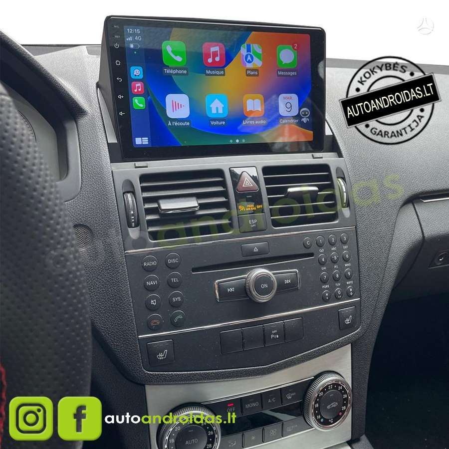 Mercedes-Benz MERCEDES C W204 S204 2007-10 Android multimedija ...