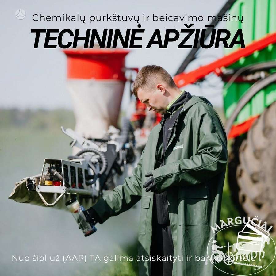Chemikalų purkštuvų ir kitų augalų apsaugos įrenginių techninė apžiūra ...