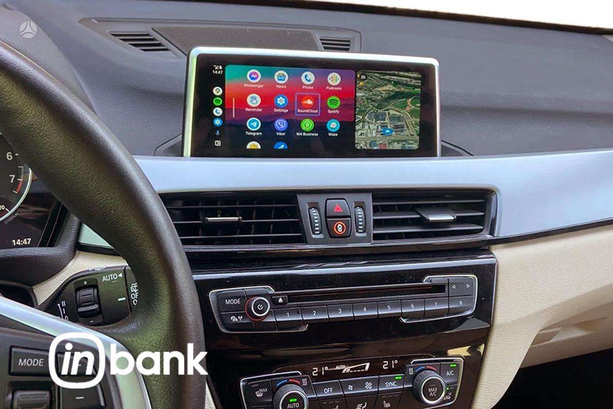 BMW X1 Carplay android auto modulis f48 nbt evo sistemoms wireless 2015-05 m., | A27075855