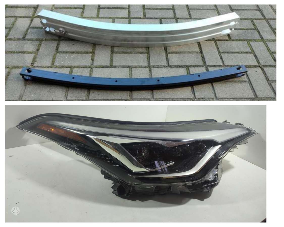 Toyota C-HR, 52131F4030 81110-F4270, bamperių pastiprinimai, žibintai ...