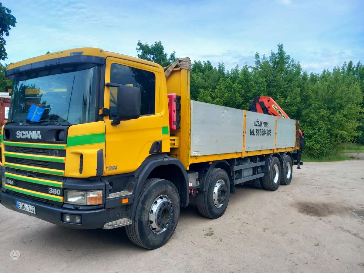Scania 114c, ar krānu 2001 m., | A29295094