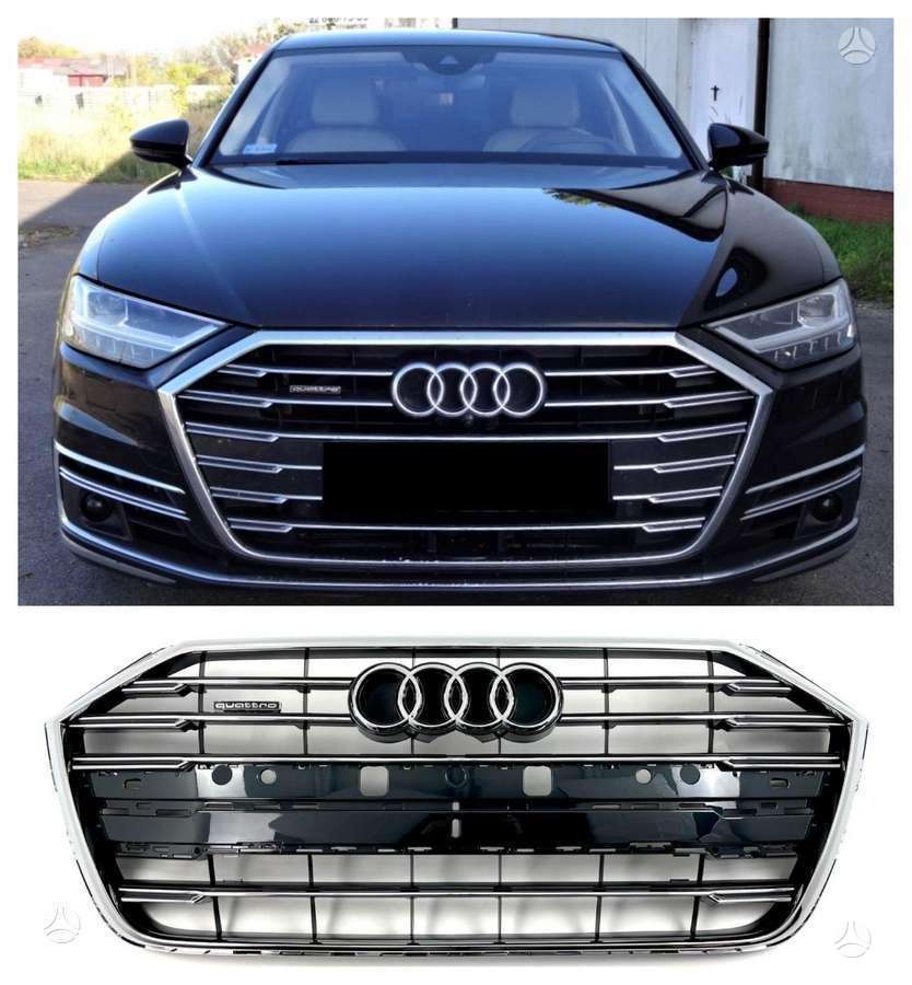 Audi A8, A8 D5, Audi a8 d5 front bumper grille centrines bamperio ...
