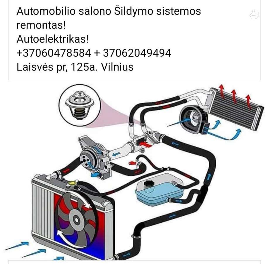 Automobilio salono šildymo sistemos remontas | A29791959