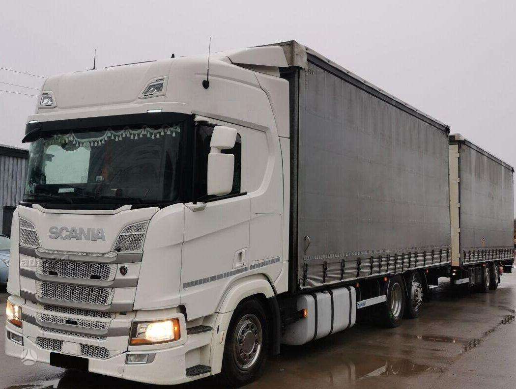 Scania R410 6x2 volume truck+ retarder, užuolaidiniai / tentiniai 2018 ...