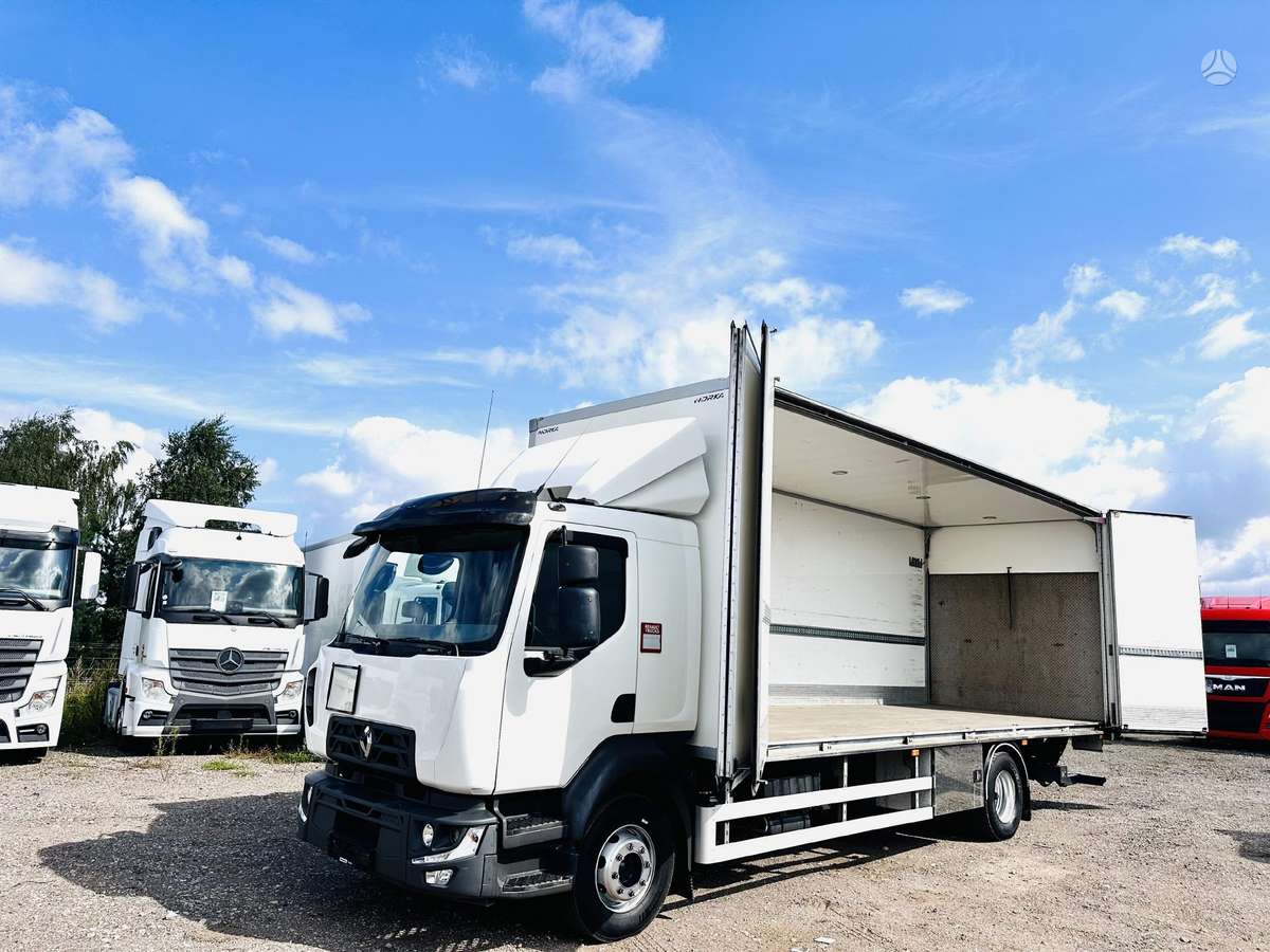 Renault D250 16T atidaromu sonu,miegama vieta ir liftu, kietašoniai ...