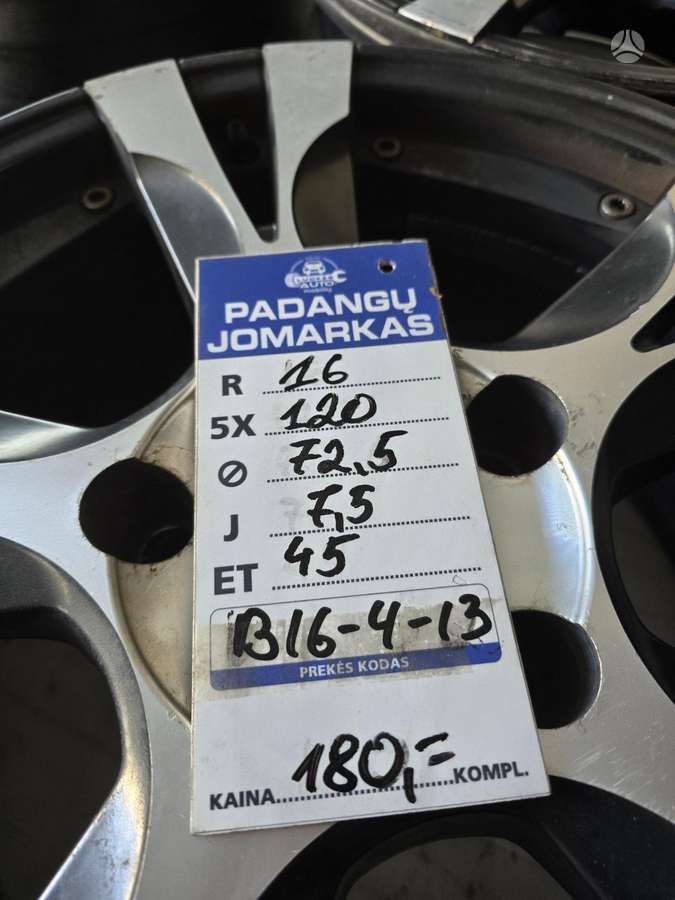 BMW 5x120 PREKĖS KODAS: B16-4-13, light alloy, R16 | A31027730