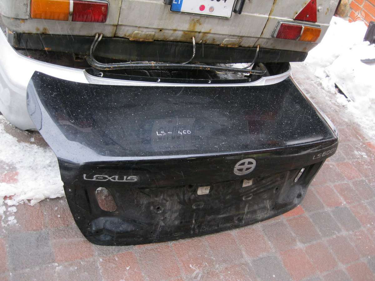 Lexus LS 460, 52128-50040 LX POSPARNIS 53875-60070, dangtis moldingai ...