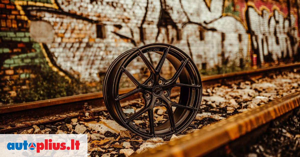 Japan Racing SL01 Black Matt FlowForming, lengvojo lydinio, R18 | A14340480