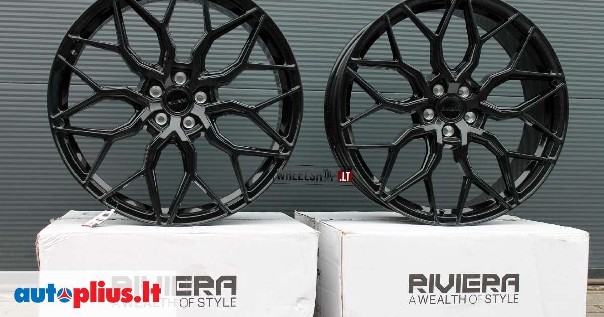 RIVIERA RF108 Gloss Black Flow Formed, lengvojo lydinio, R21 | A17336529