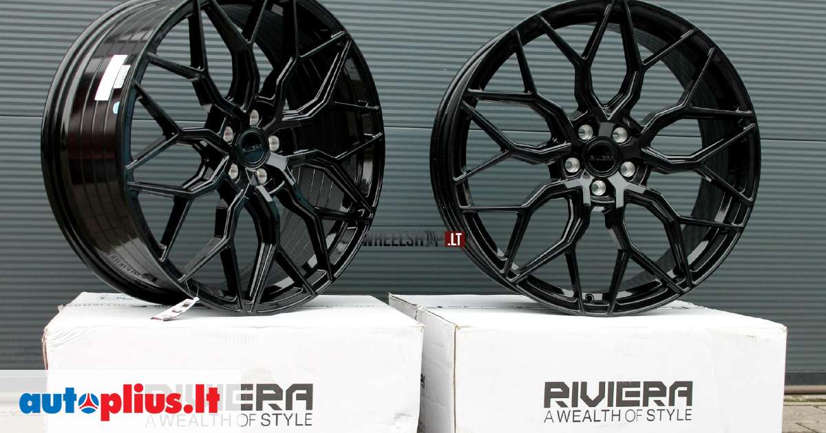 RIVIERA RF108 Gloss Black Flow Formed, lengvojo lydinio, R20 | A17336501