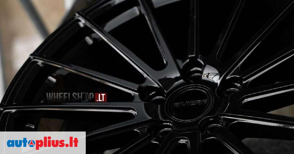 RIVIERA RF105 Gloss Black Flow Forming, lengvojo lydinio, R20 | A17678567