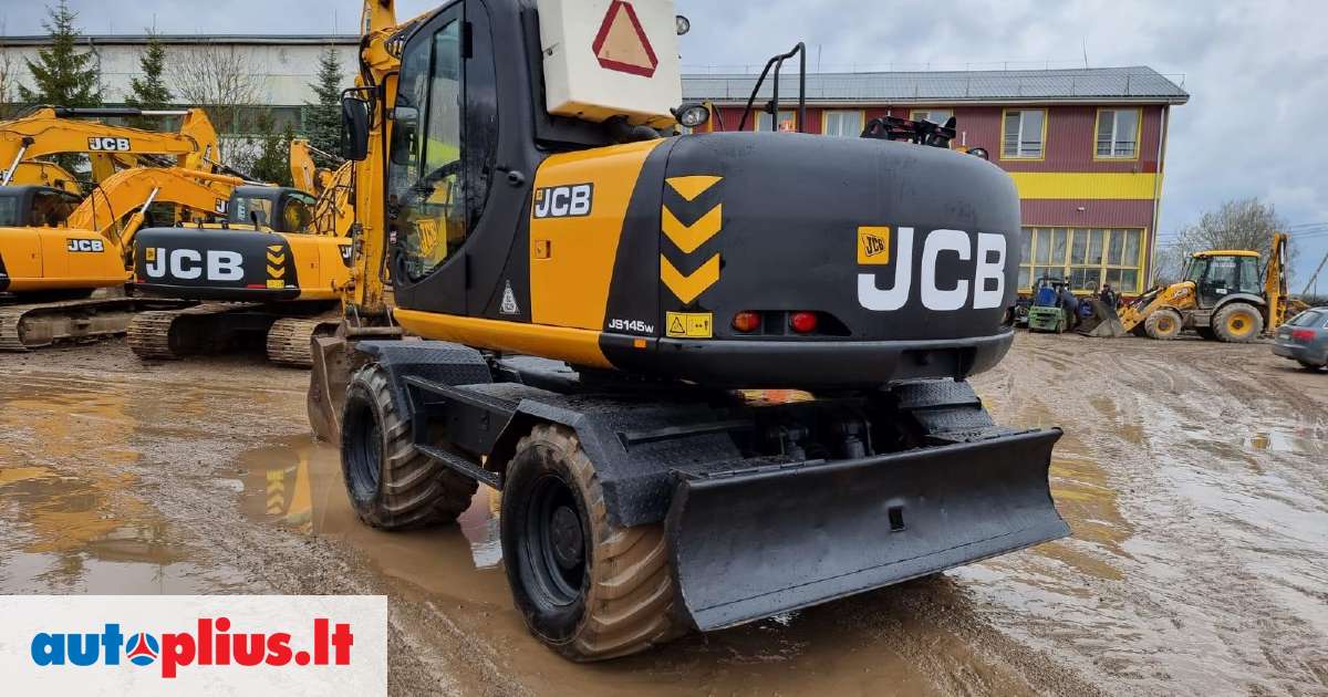 JCB JS145W, ekskavatoriai 2010 m., | A19525155