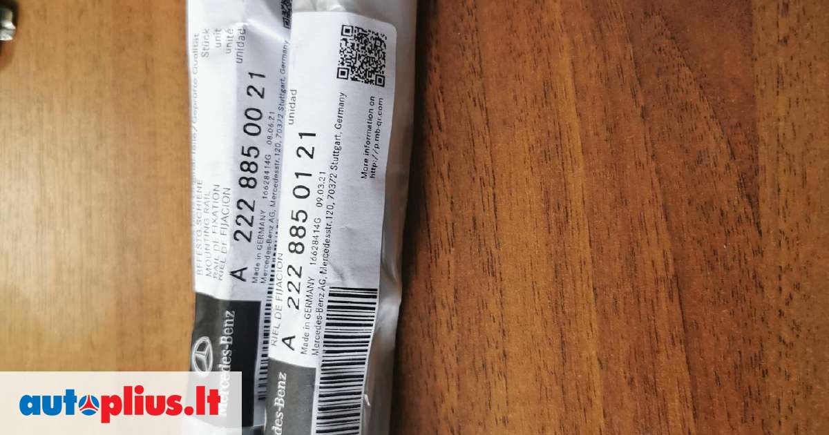 Mercedes-Benz S klasė, A2228850121, Buferio priekinio laikiklis 2vnt ...