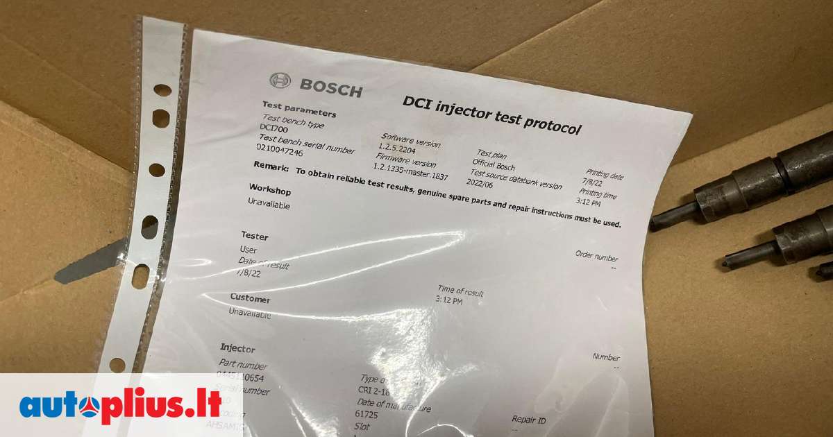 Land Rover Discovery Sport, 0445110654 G4D3-9K546-AA, įpurškimo sistema ...