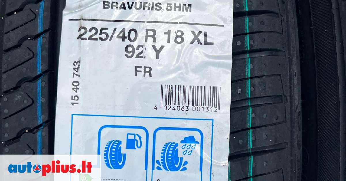 Barum Bravuris 5HM, vasarinės 225/40 R18 | A20934850