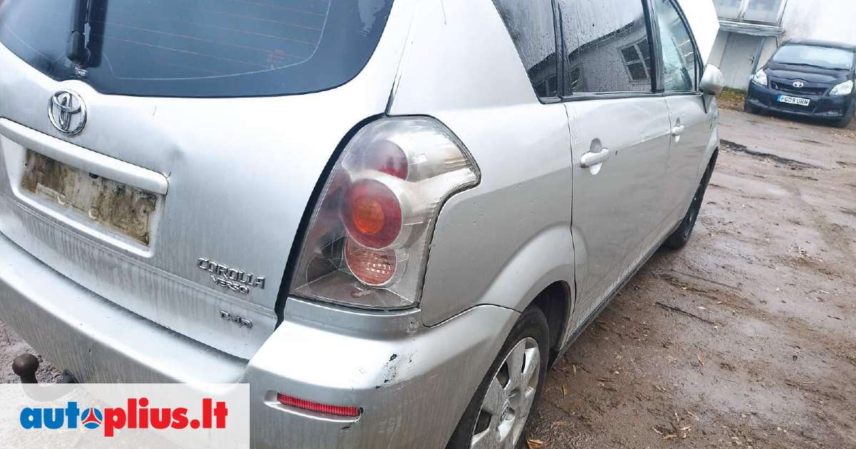 Toyota Corolla Verso dalimis. Automobilis ardomas dalimis запасные части автомобиля 2008-01 m ...