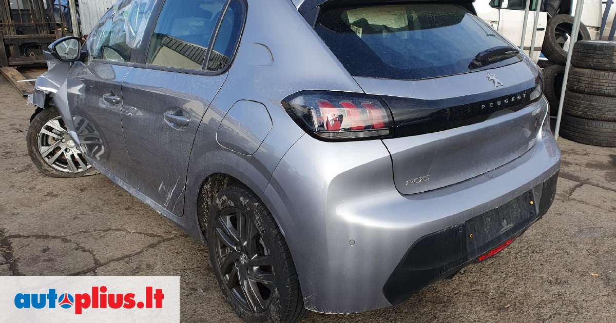 Peugeot 208 2021 peugeot 208 1 5 d active gray automobilis dalimis 2021 ...