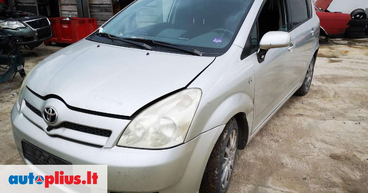 Toyota Corolla Verso dalimis. Automobilis ardomas dalimis запасные части автомобиля 2006-01 m ...