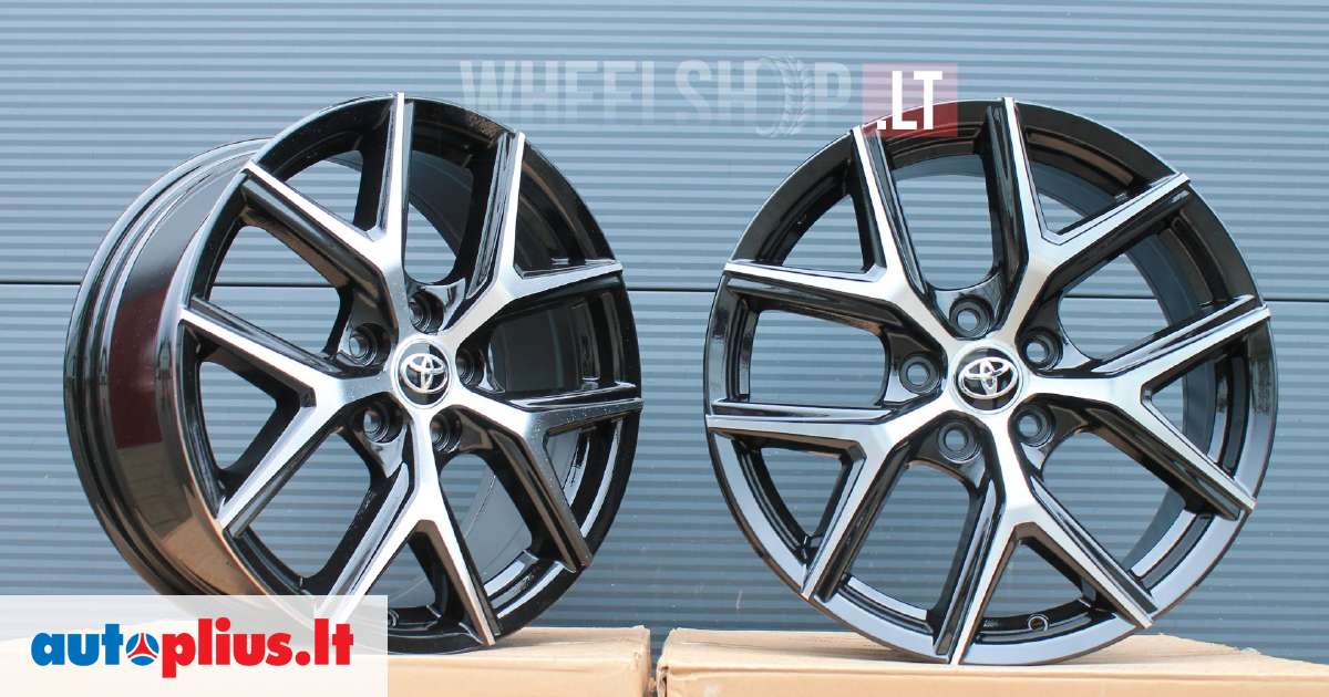 Toyota 5Y Spoke Style Black Polished, lengvojo lydinio, R18 | A23226425
