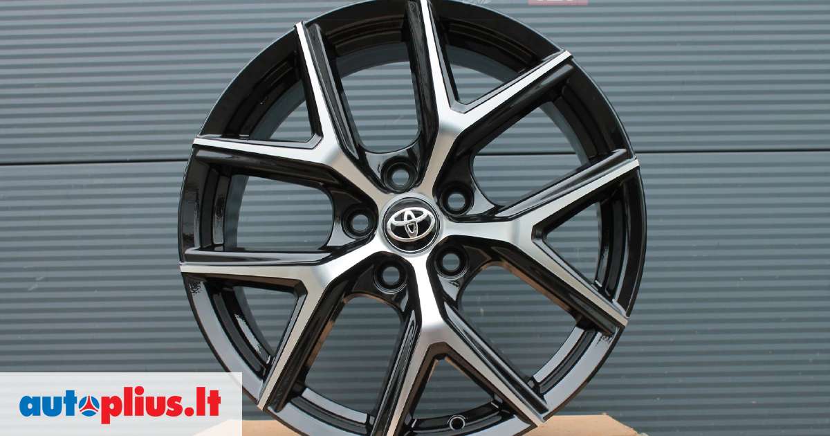 Toyota 5Y Spoke Style Black Polished, lengvojo lydinio, R18 | A23226425