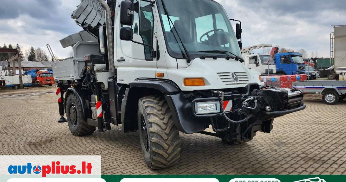 Mercedes-Benz UNIMOG U500 405/40 HIAB211 E-5 HIPRO, su kranu 2010-11 m ...