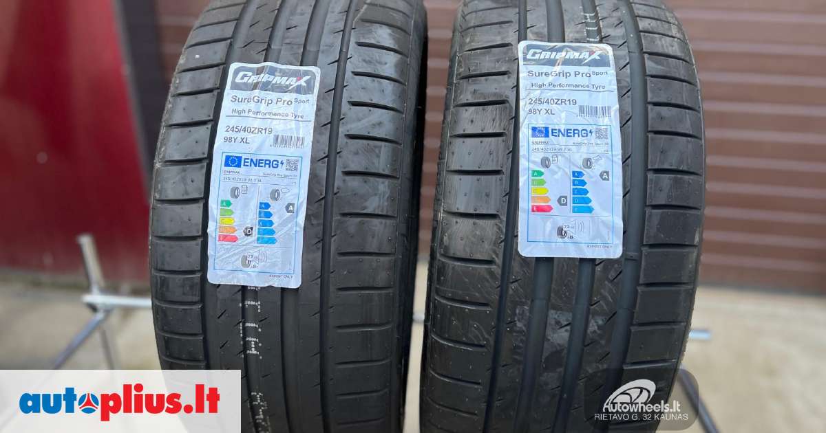 Gripmax SureGrip Pro Sport, vasarinės 245/40 R19 | A23445851