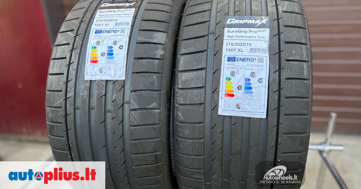 Gripmax SureGrip Pro Sport, vasarinės 275/35 R19 | A23445869