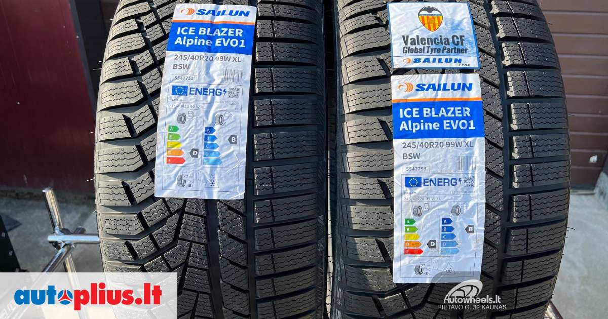 Sailun Ice Blazer Alpine EVO1, žieminės 245/40 R20 | A23478959