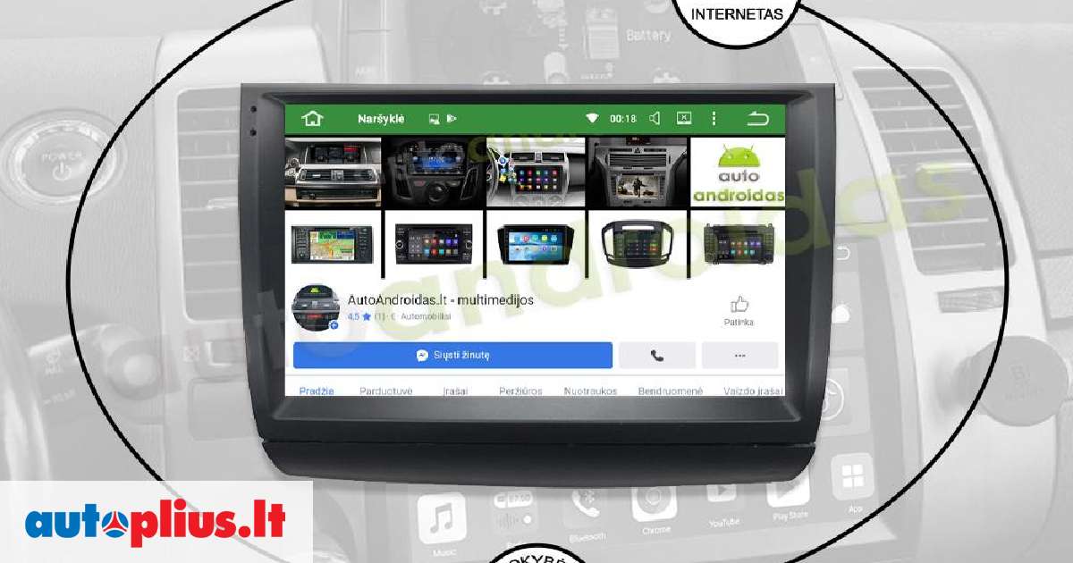 -Kita- TOYOTA PRIUS 2003-12 Android multimedija USB/GPS/WiFi/Bluetooth ...