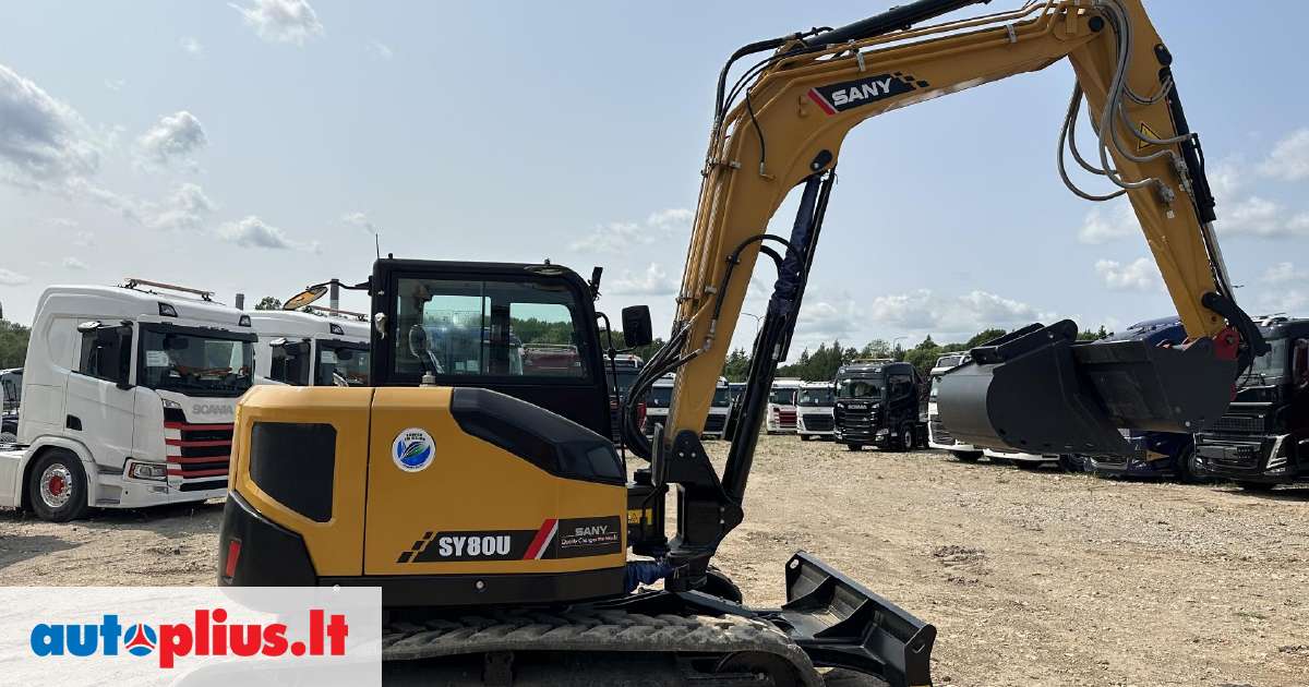 SANY SY80U, ekskavatoriai 2024 m., | A20819664