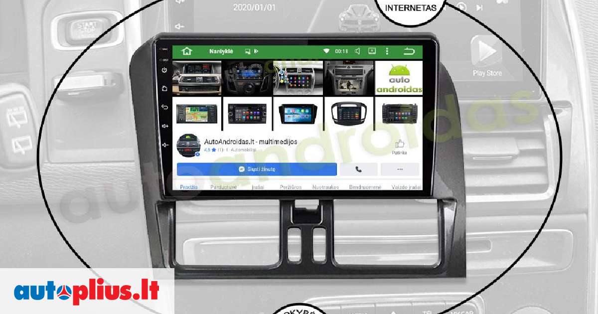 Volvo VOLVO XC60 2010-13 Android multimedia 2DIN multimedija magnetola ...