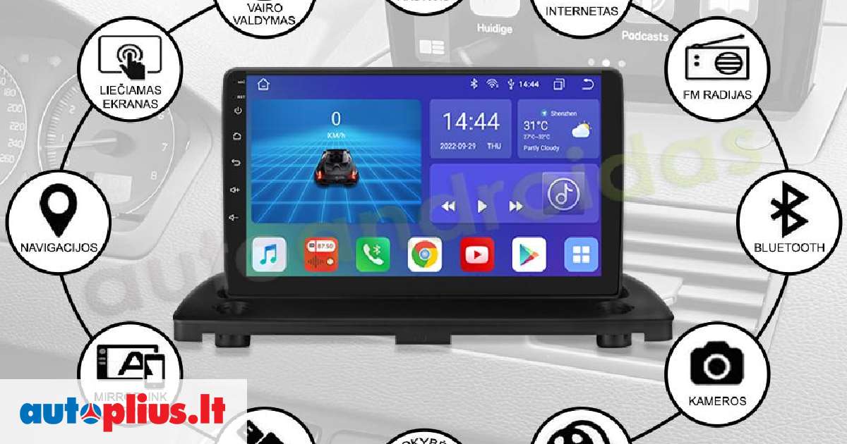 Volvo VOLVO XC90 2004-14 Android multimedia 2DIN magnetola navigacija ...