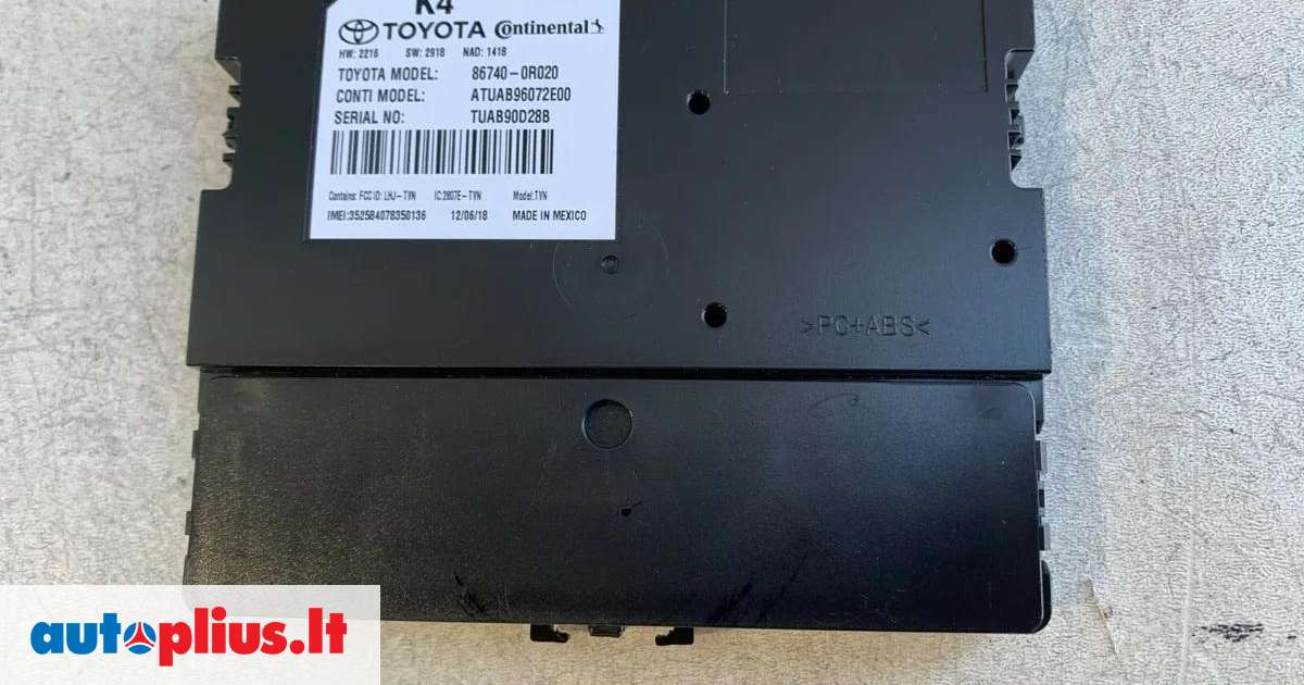 Toyota Sienna Dcm telematic remontas kad nekalbėtų sos pagalba 2019-01 ...