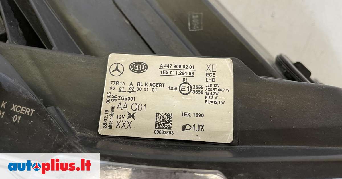 Mercedes-Benz V klasė, A4479060201, žibintai 2018-02 m., | A23966781