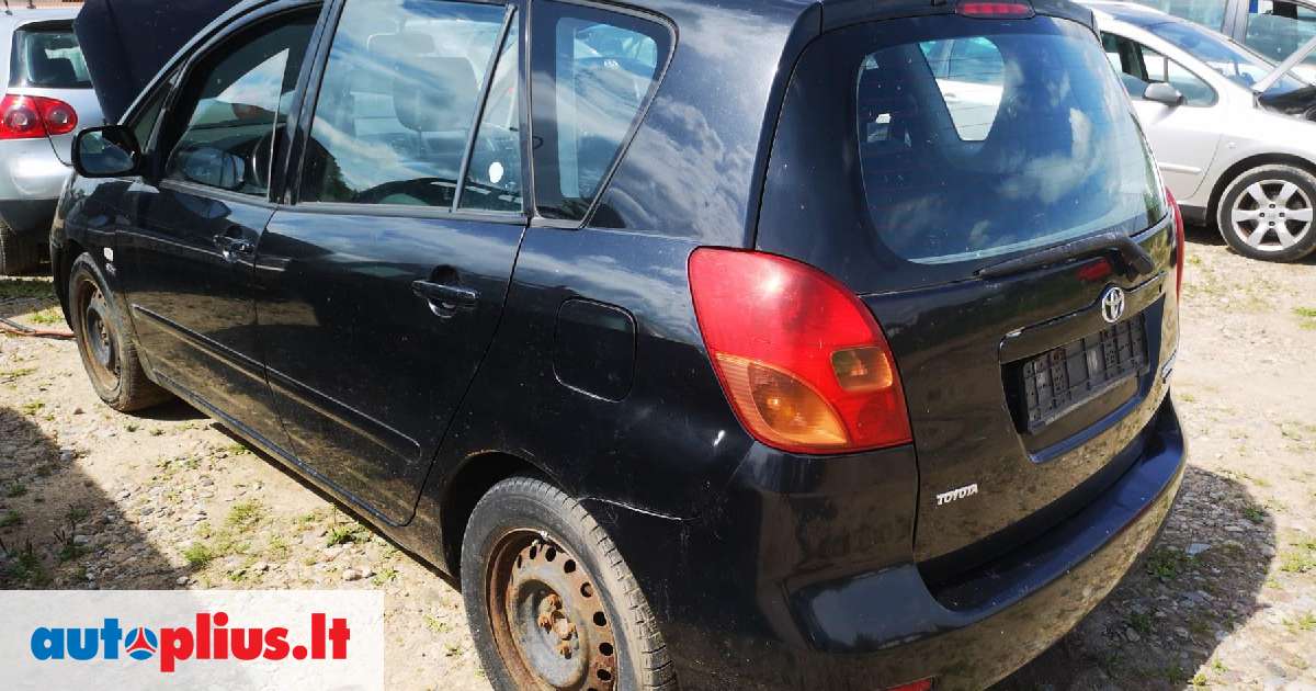 Toyota Corolla Verso dalimis. Automobilis ardomas dalimis запасные части автомобиля 2003-01 m ...