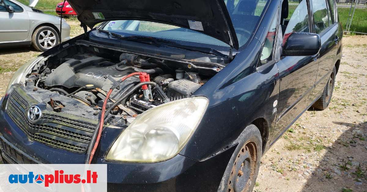 Toyota Corolla Verso dalimis. Automobilis ardomas dalimis запасные части автомобиля 2003-01 m ...