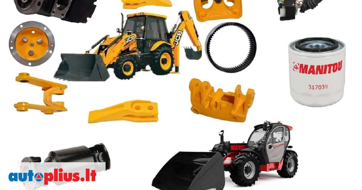 JCB Manitou ekskavatorių / teleskp, construction and road construction ...