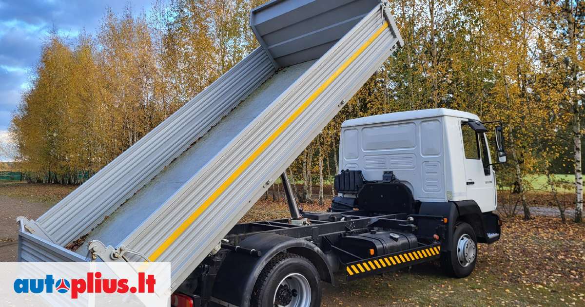 MAN 12.220, VERČIA Į 3 PUSES,NAUJOS PADANGOS, bortiniai 2005 m ...