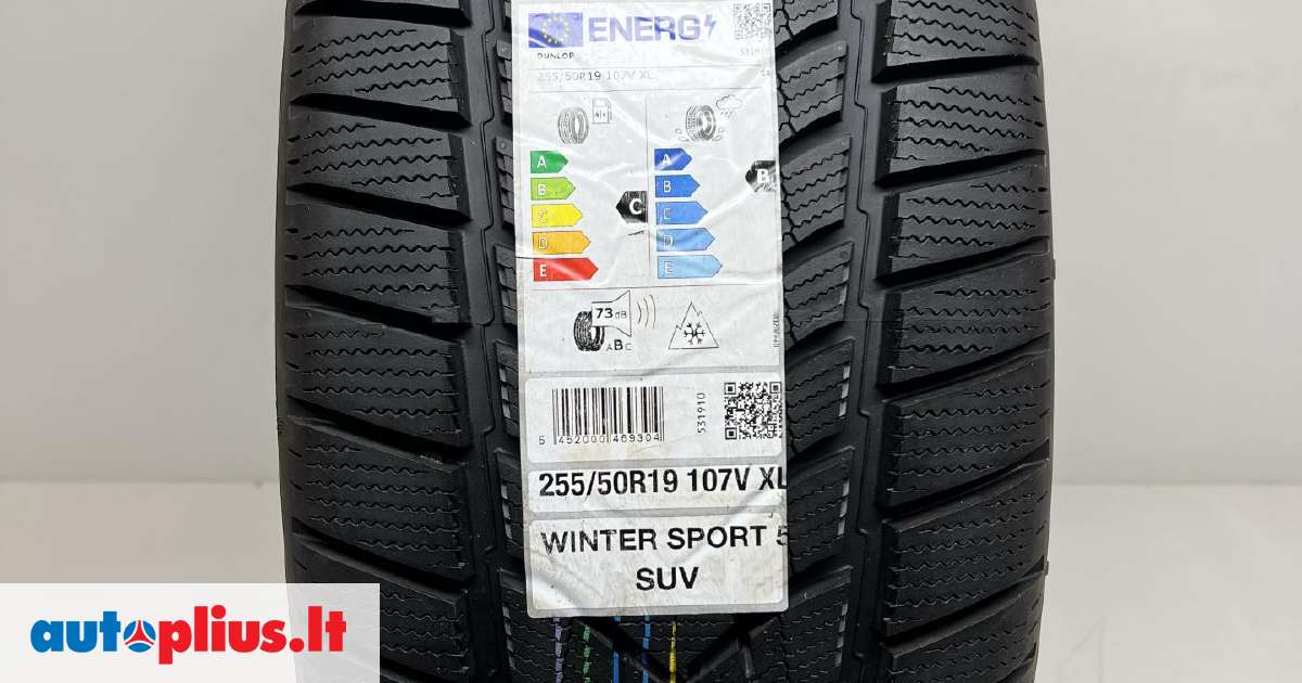 Dunlop WinterSport 5 SUV 2021m, žieminės 255/50 R19 | A24630176