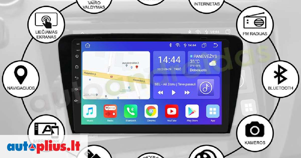 Skoda SKODA OCTAVIA 3 A7 2013-18 Android multimedija navigacija ...