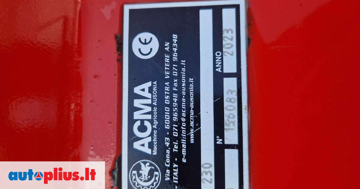 Acma TM, TF, TLIJ, šienapjovės / smulkintuvai 2025 m., | A4258536